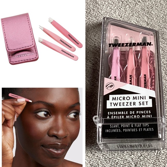 Tweezerman | Makeup | Nip Tweezerman 3 Pc Micro Mini Tweezer Set | Poshmark
